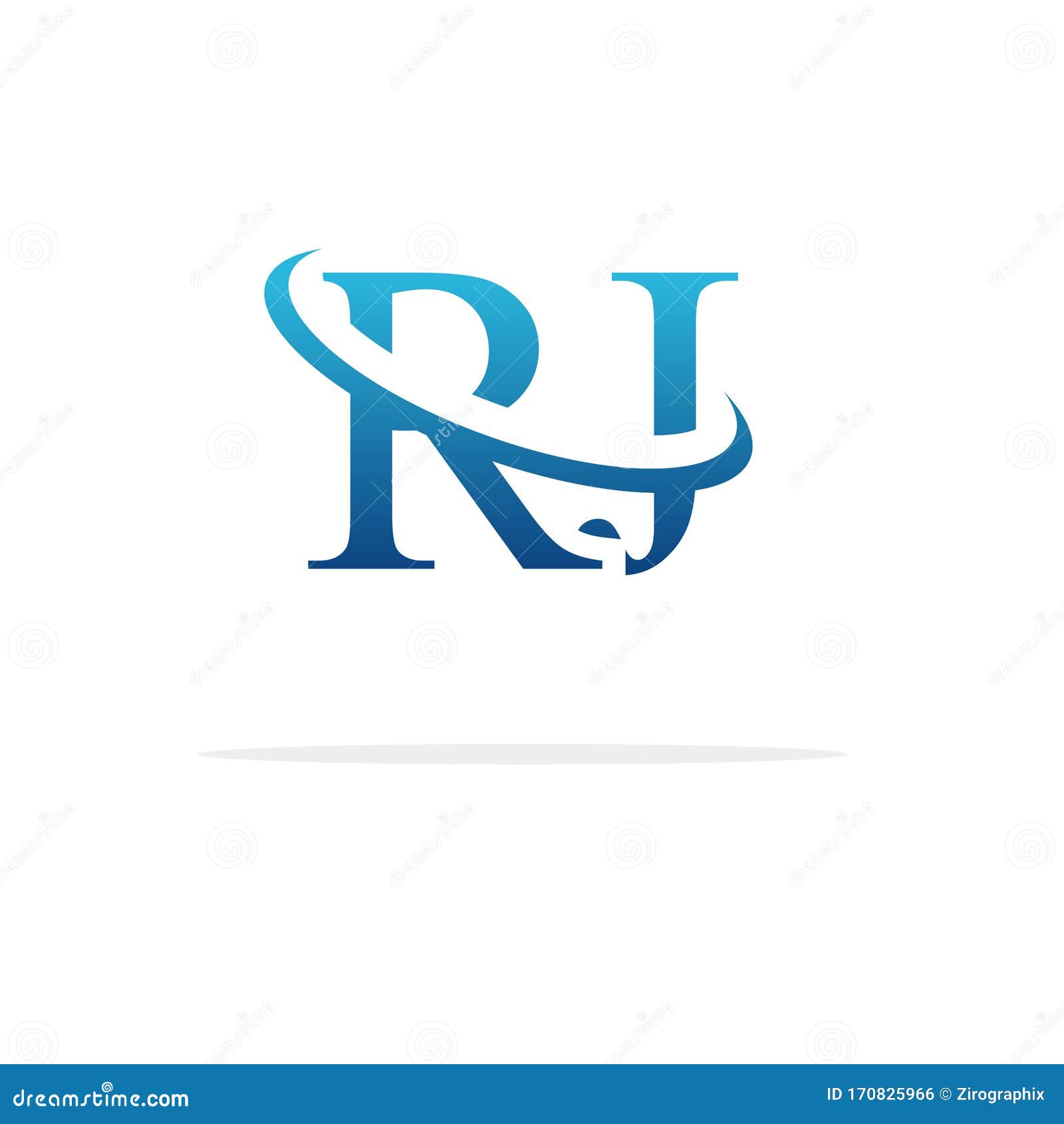 Creative RJ Logo Icon Design Stock Vector - Illustration of word ...