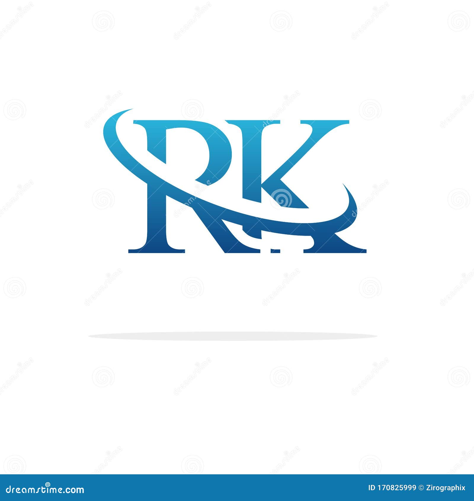 Creative RK Logo Icon Design Stock Vector - Illustration of blue ...
