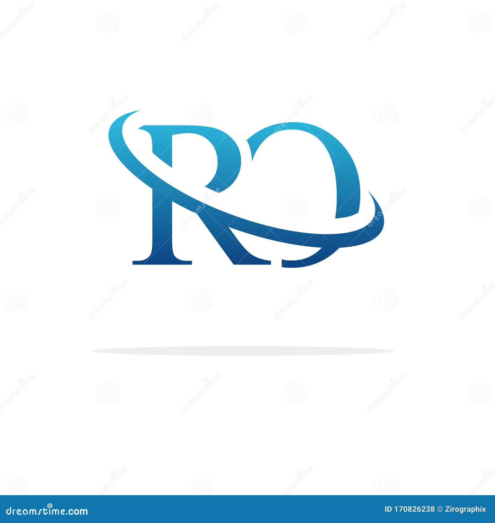 Creative RO Logo Icon Design Stock Vector - Illustration of blue ...