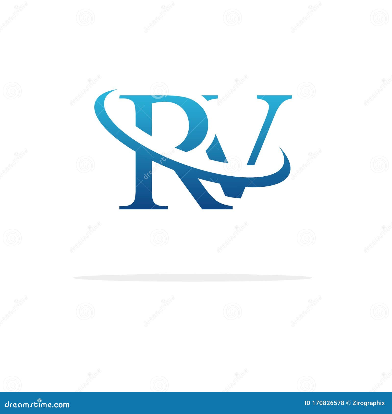Creative RV Logo Icon Design Stock Vector - Illustration of sign ...
