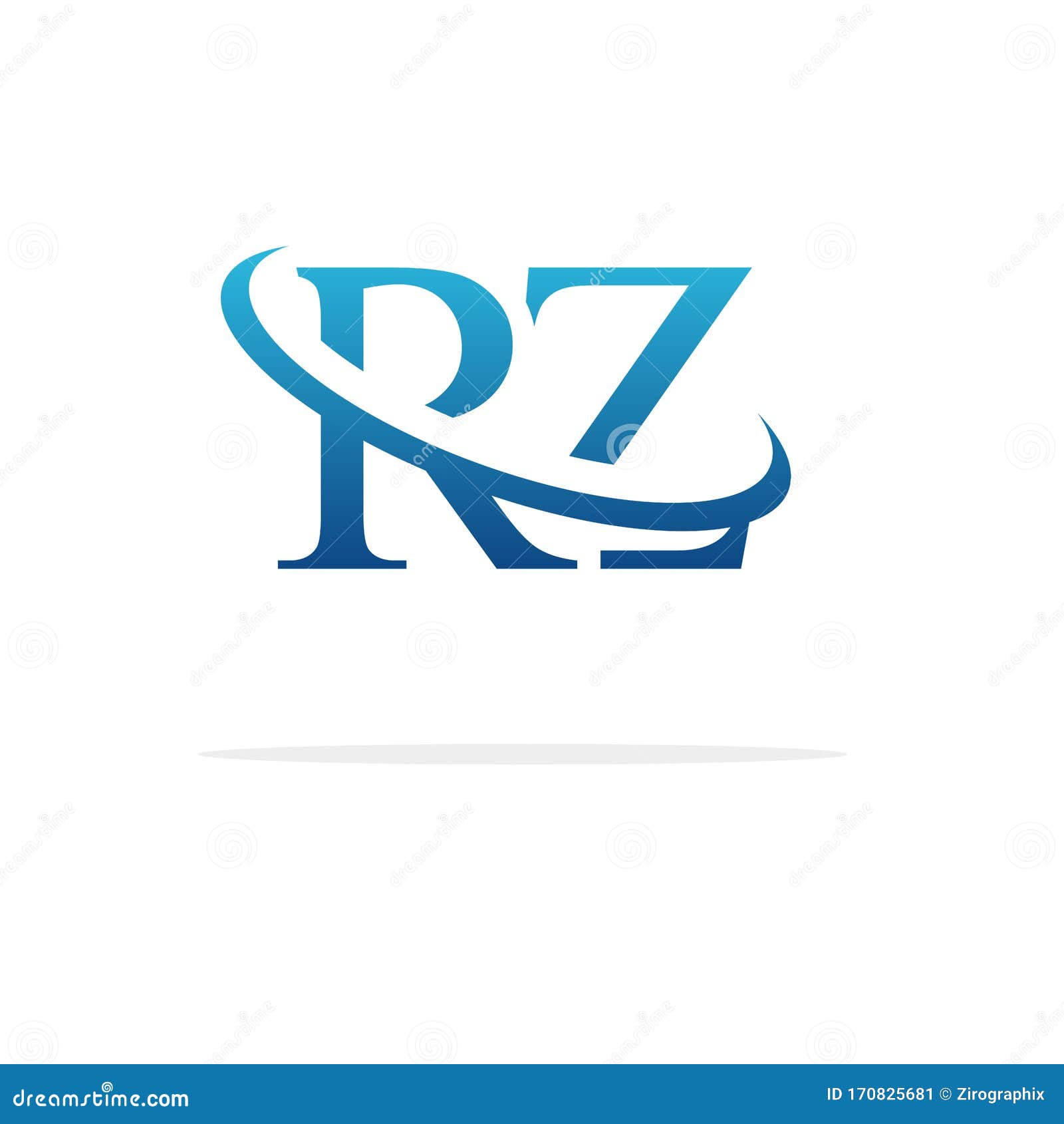 Creative RZ Logo Icon Design Stock Vector - Illustration of symbol ...