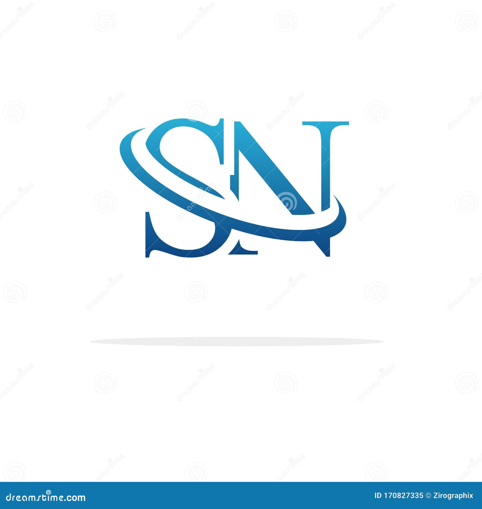 Creative SN Logo Icon Design Stock Vector - Illustration of logo, crisp ...