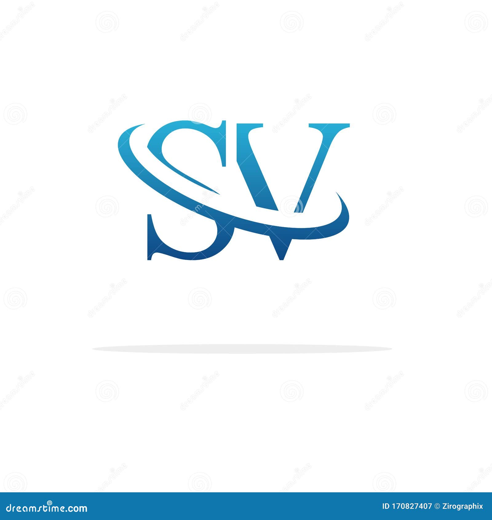 Creative SV Logo Icon Design Stock Vector - Illustration of concept ...