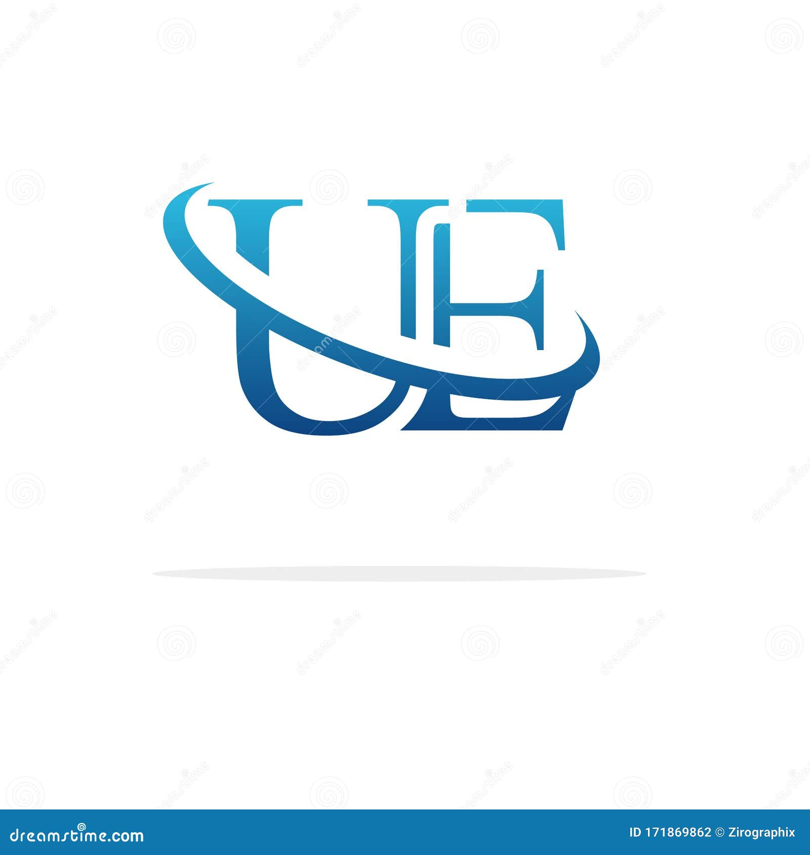 Creative UE Logo Icon Design Stock Vector - Illustration of word ...