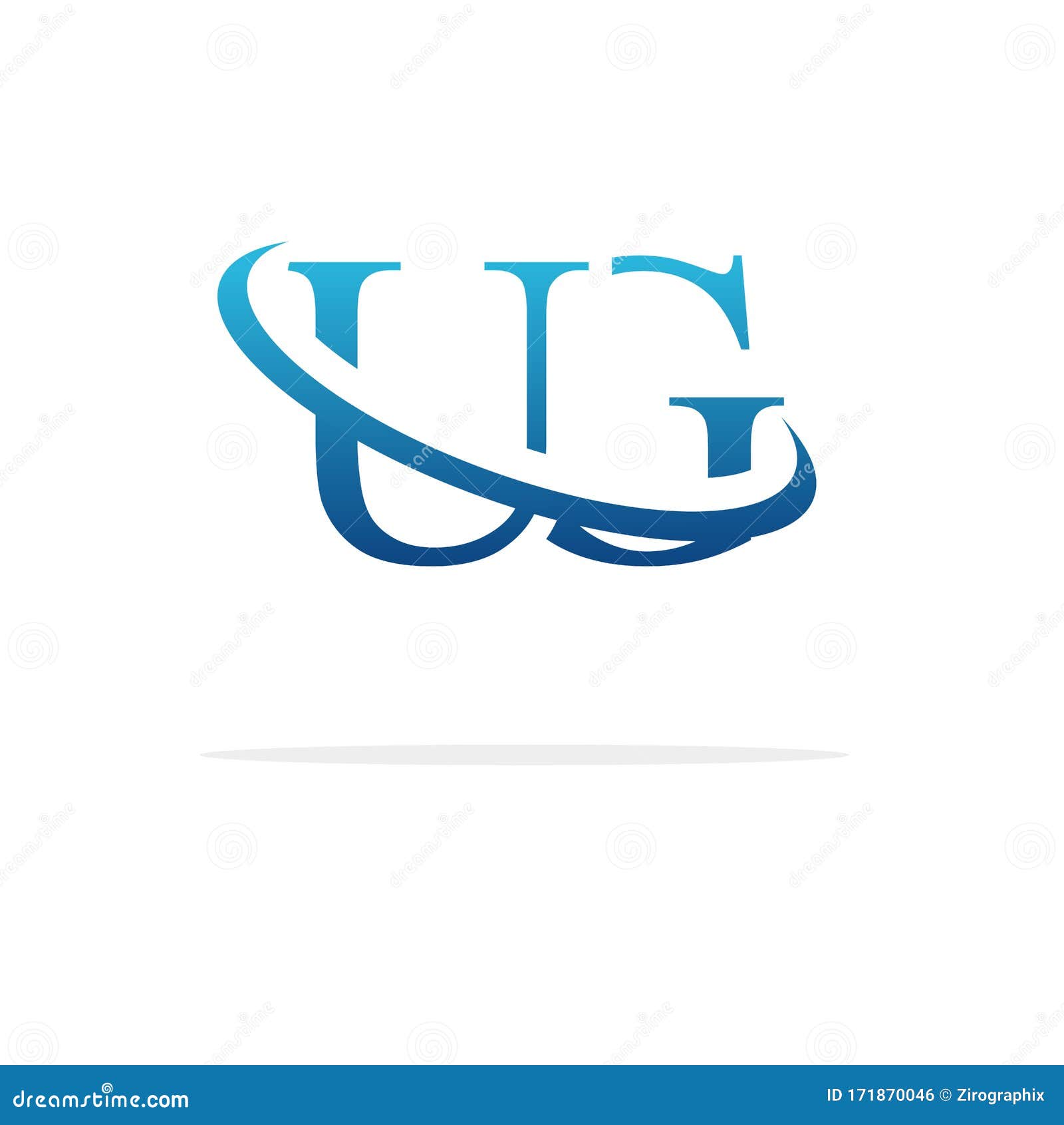 Creative UG Logo Icon Design Stock Vector - Illustration of full, sign ...