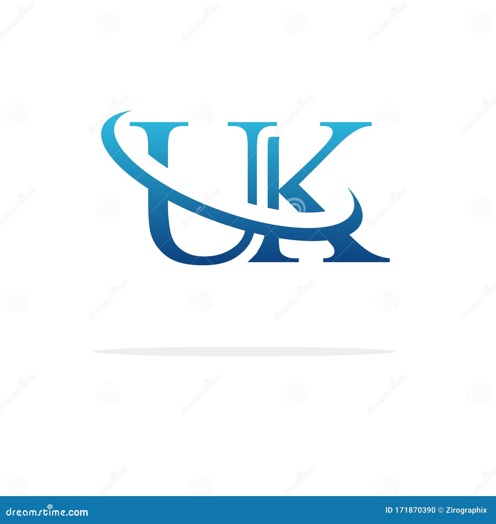 Creative UK Logo Icon Design Stock Vector - Illustration of clean ...