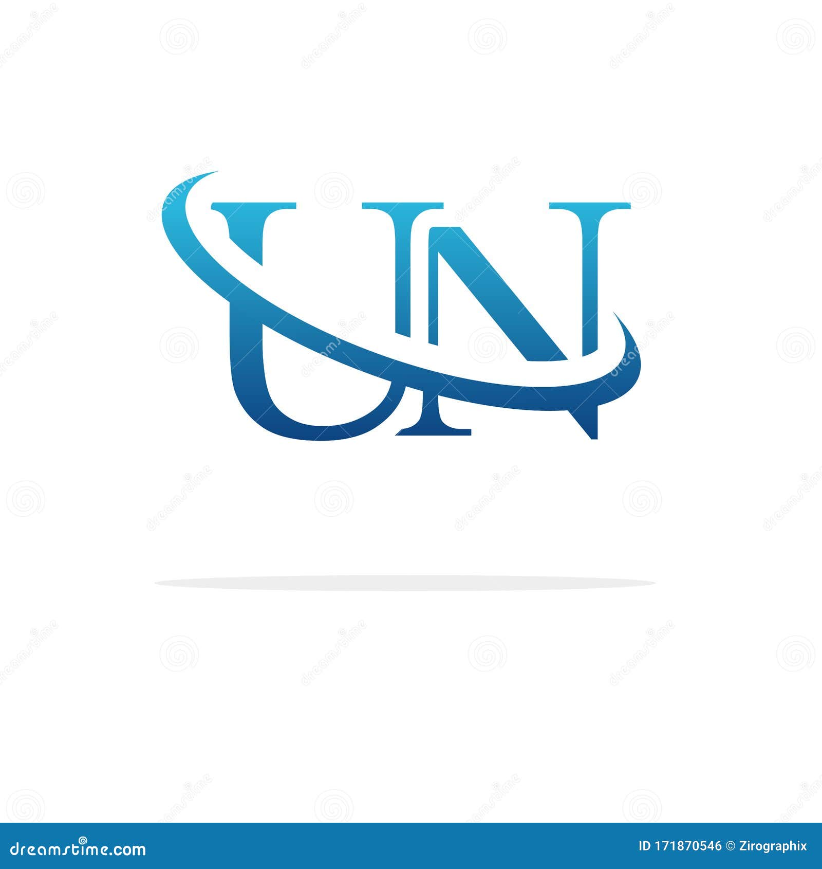 Creative UN Logo Icon Design Stock Vector - Illustration of sign, clean ...