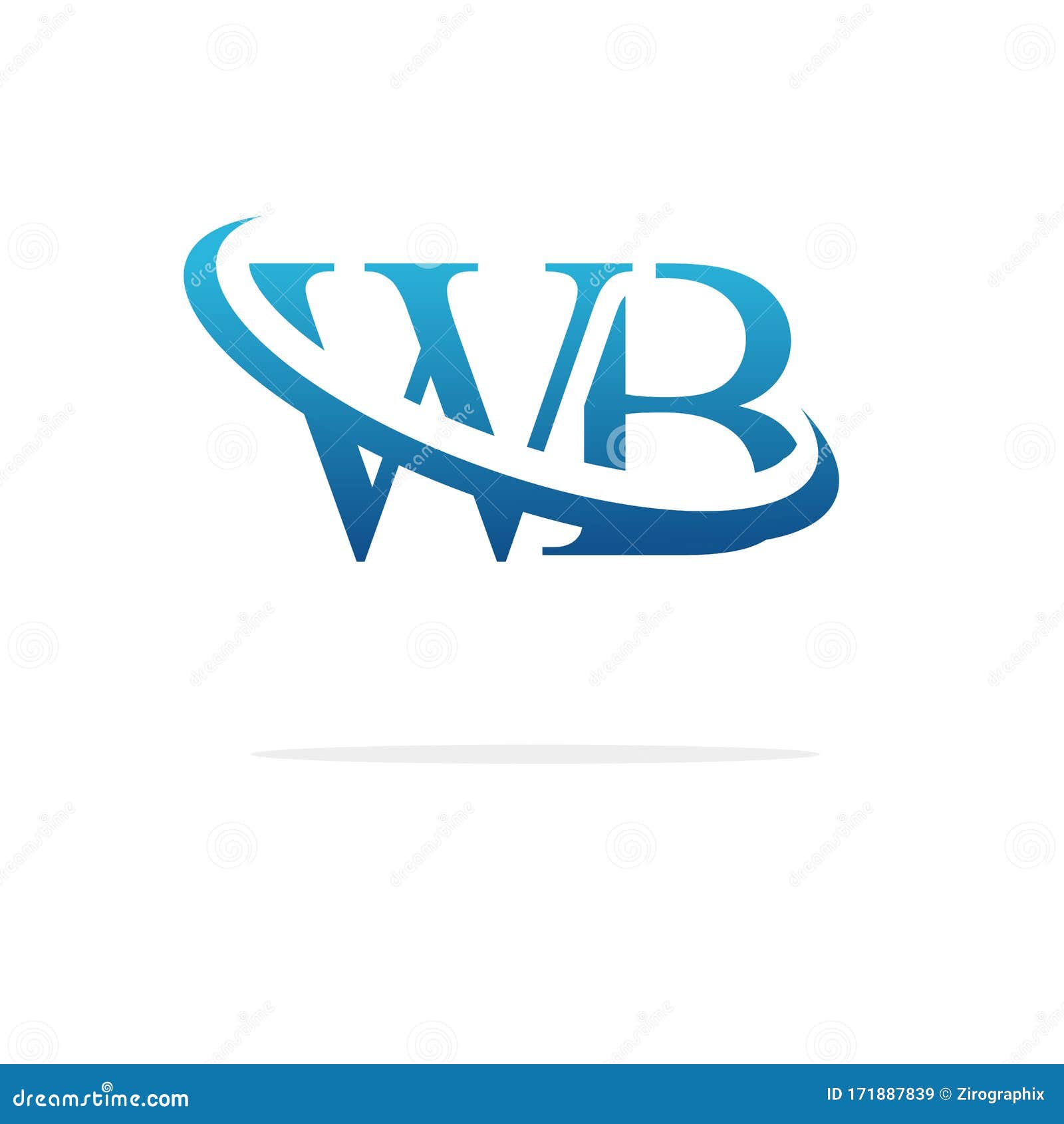 Creative WB Logo Icon Design Stock Vector - Illustration of word ...