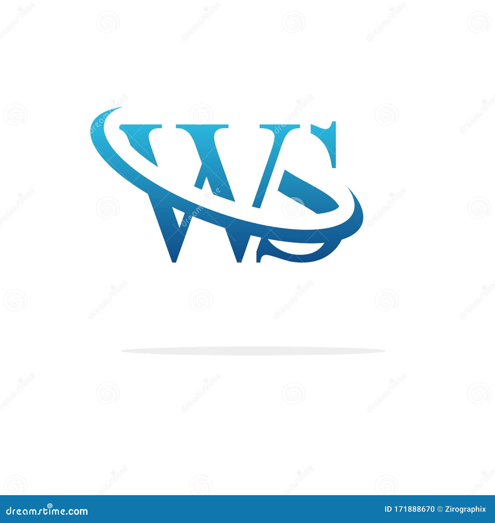 Creative WS Logo Icon Design Stock Vector - Illustration of abstract ...