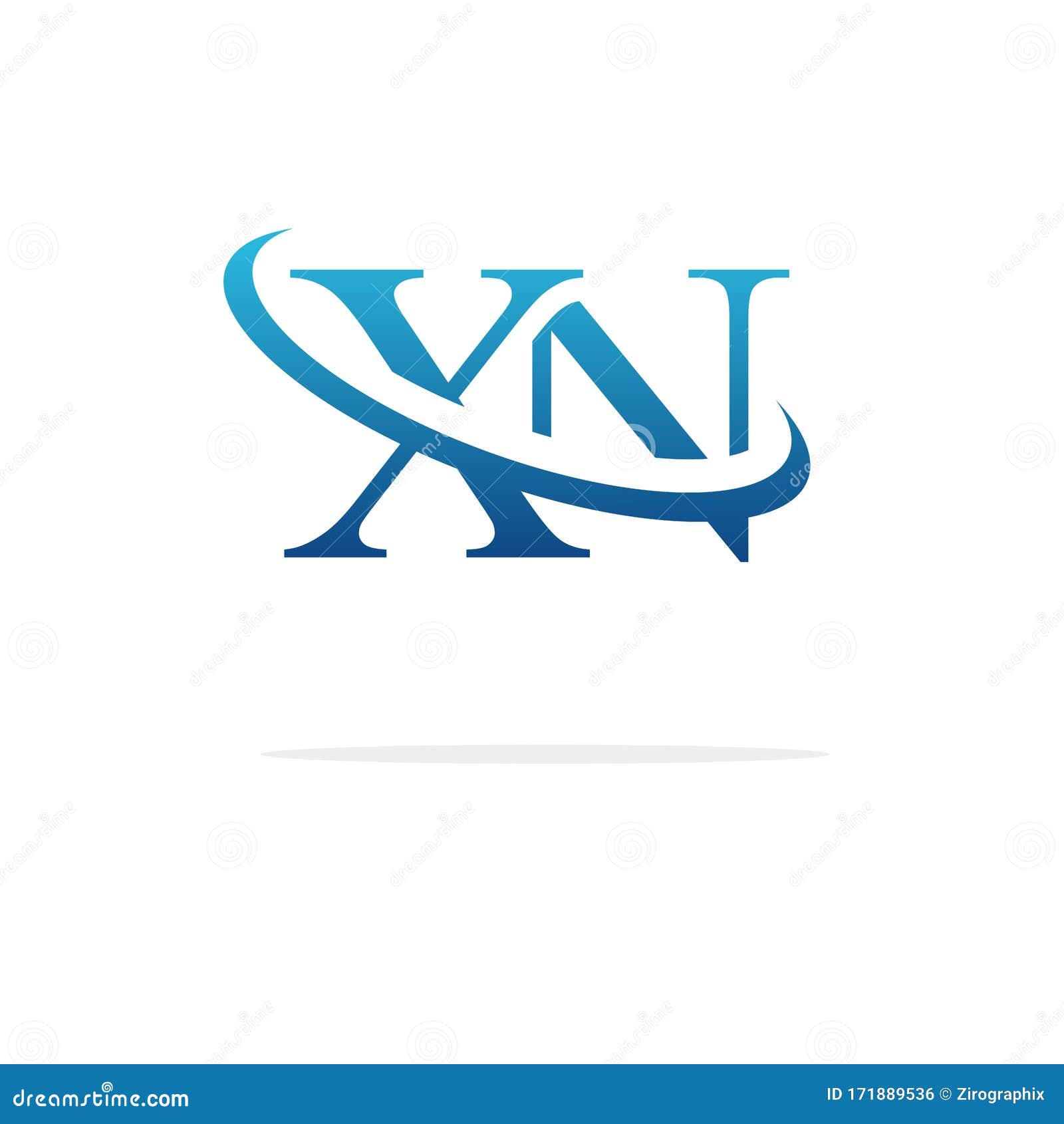 Creative XN Logo Icon Design Stock Vector - Illustration of information ...