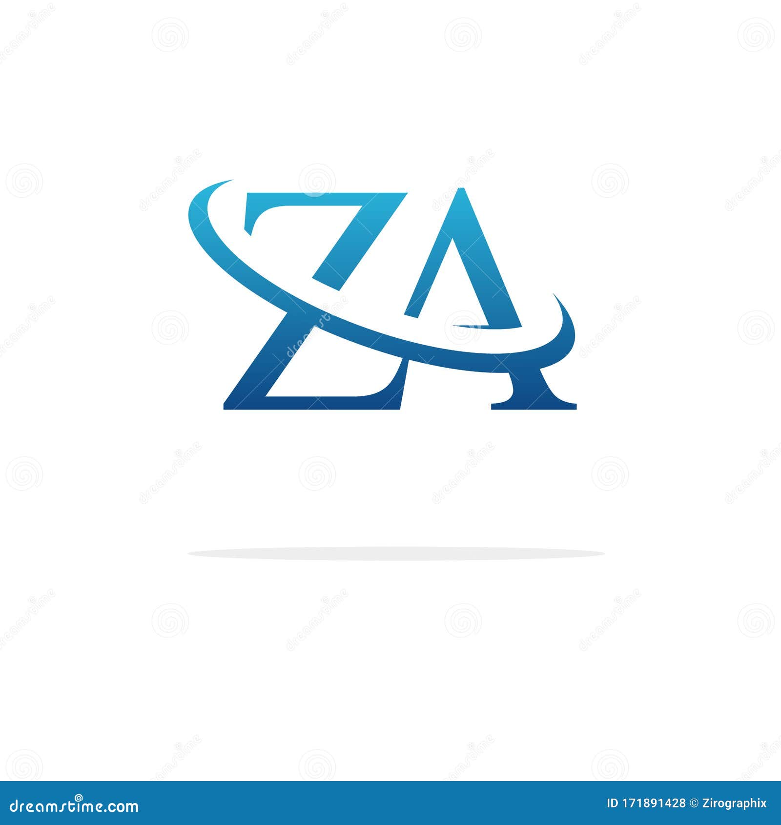 Creative ZA Logo Icon Design Stock Vector - Illustration of ytlogo ...
