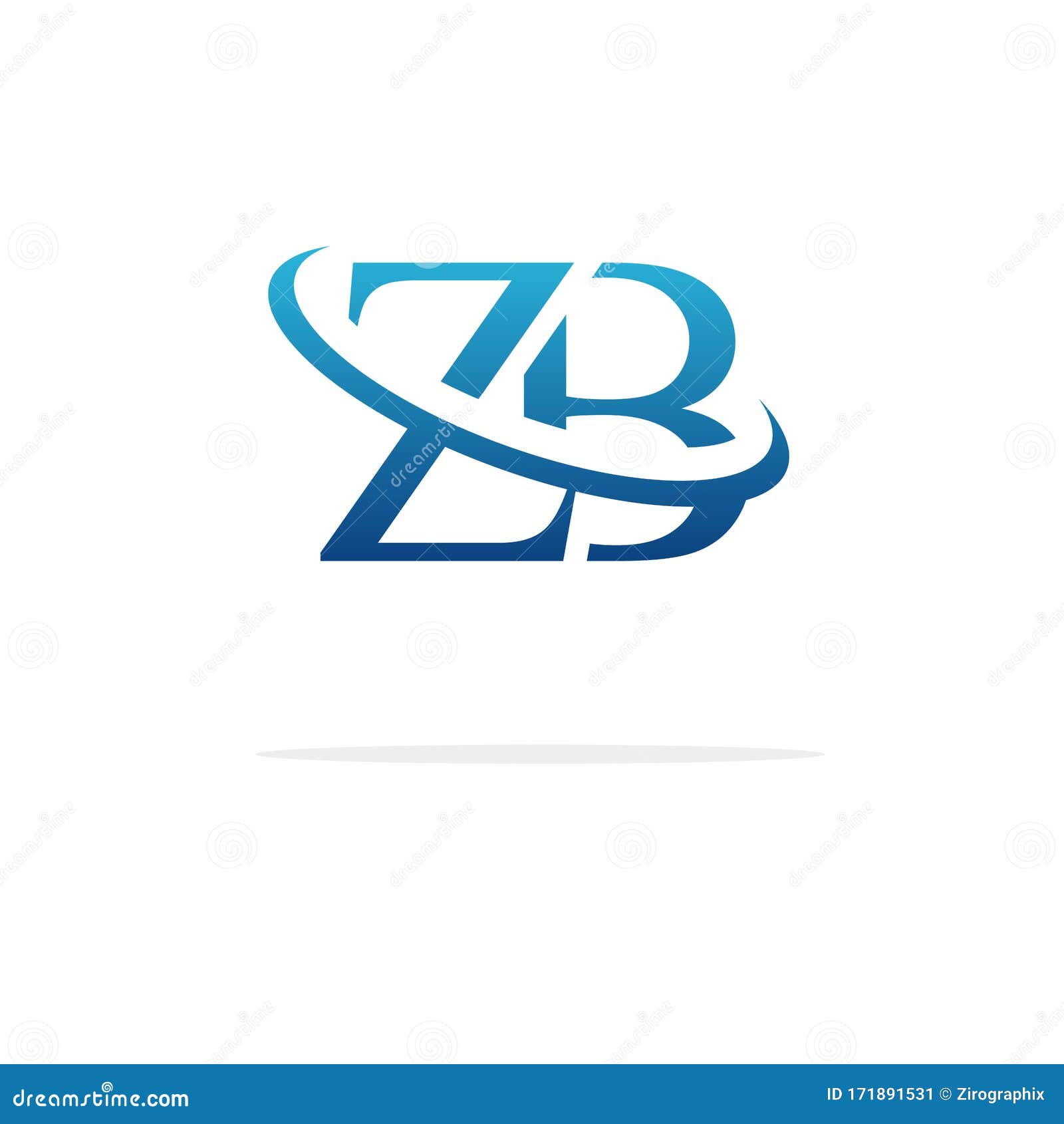 Creative ZB Logo Icon Design Stock Vector - Illustration of design ...