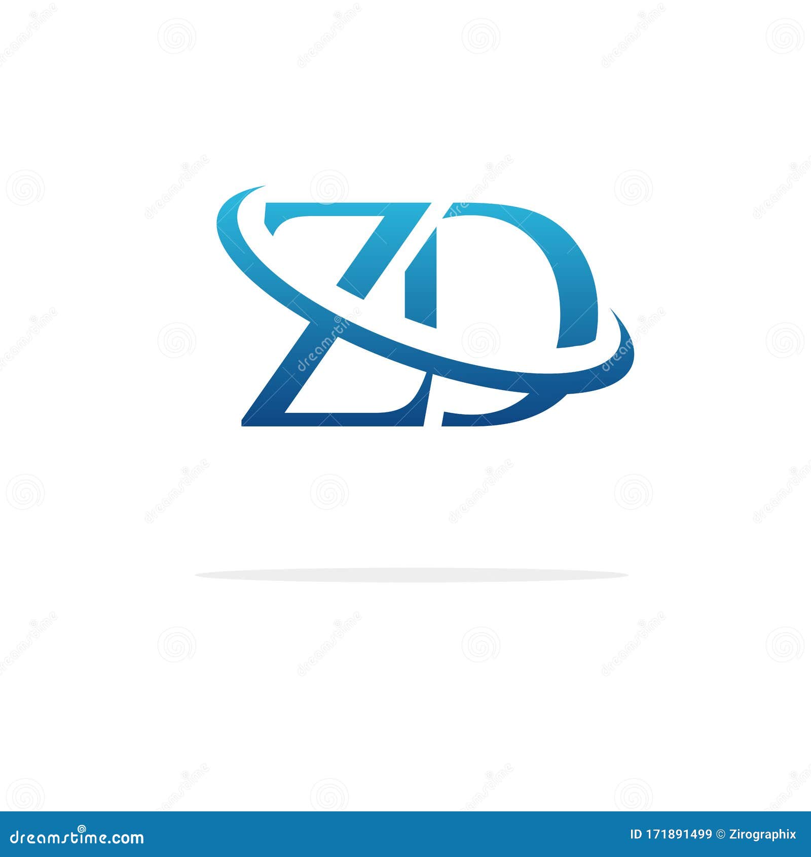 Creative ZD Logo Icon Design Stock Vector - Illustration of simple ...