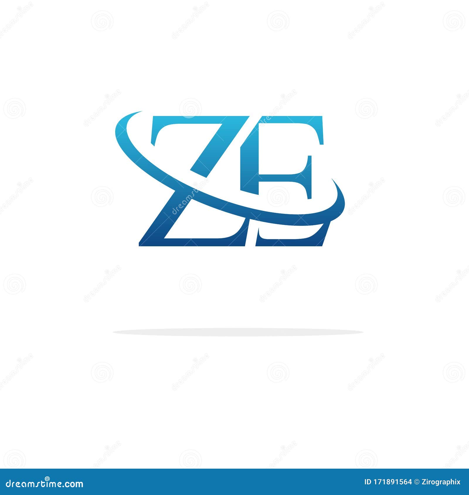 Creative ZE Logo Icon Design Stock Vector - Illustration of vector ...