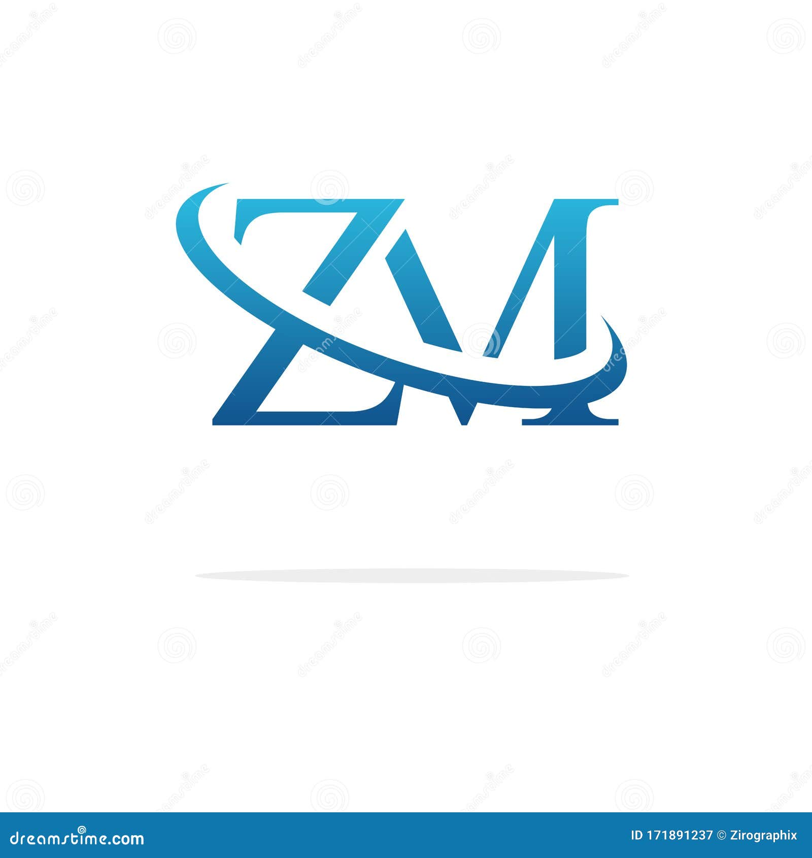 Creative ZM Logo Icon Design Stock Vector - Illustration of concept ...