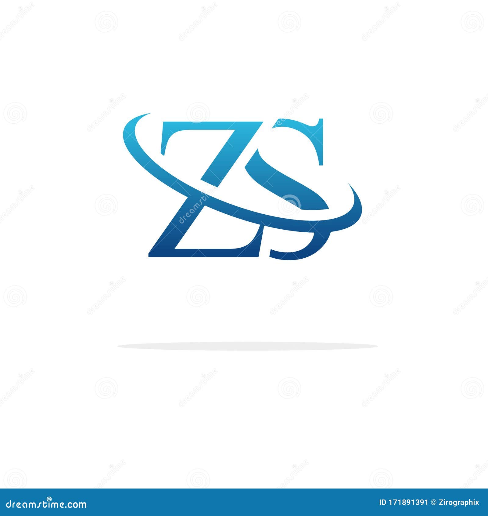 Creative ZS Logo Icon Design Stock Vector - Illustration of alphabet ...