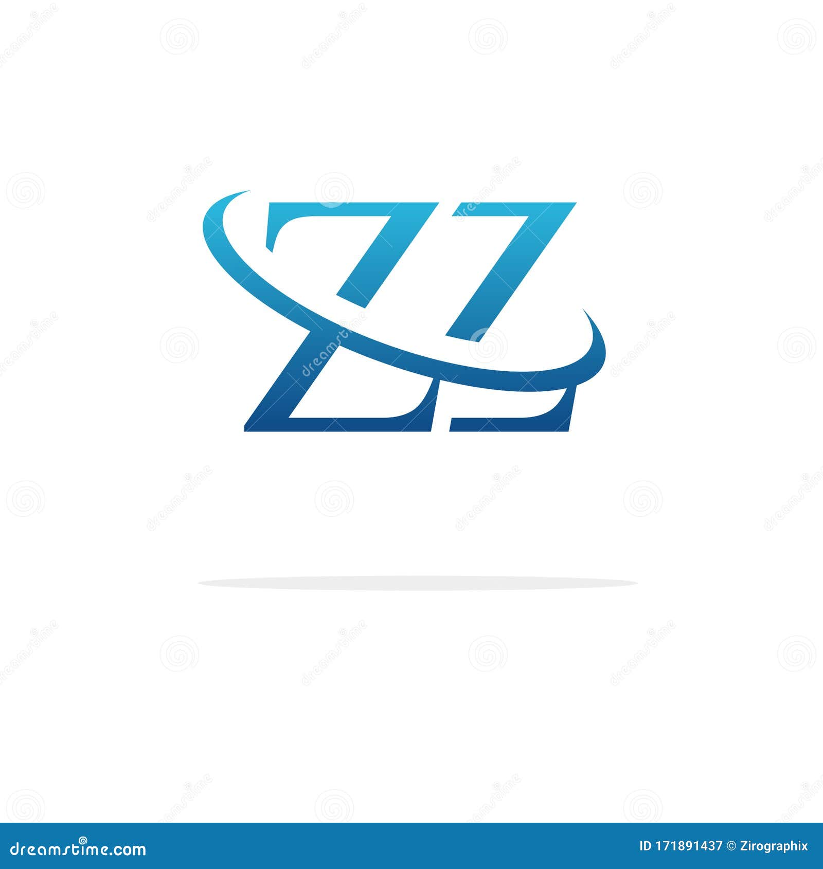 Creative ZZ Logo Icon Design Stock Vector - Illustration of clean ...