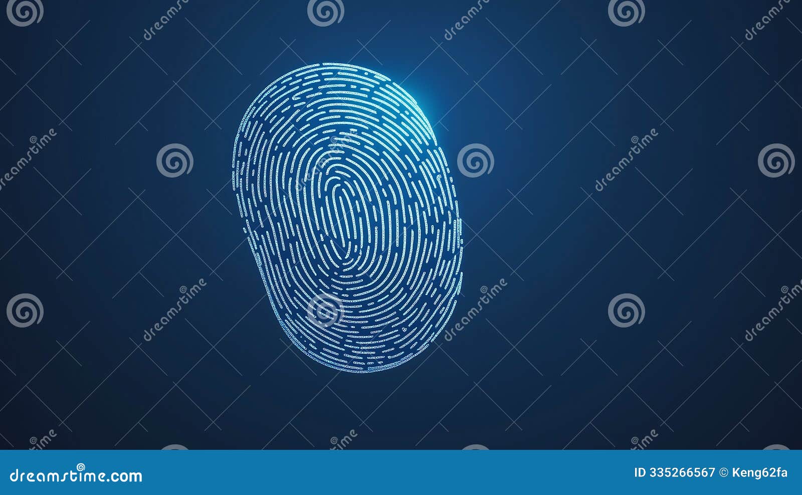 Minimalist Digital Fingerprint Illustration on Dark Background for ...
