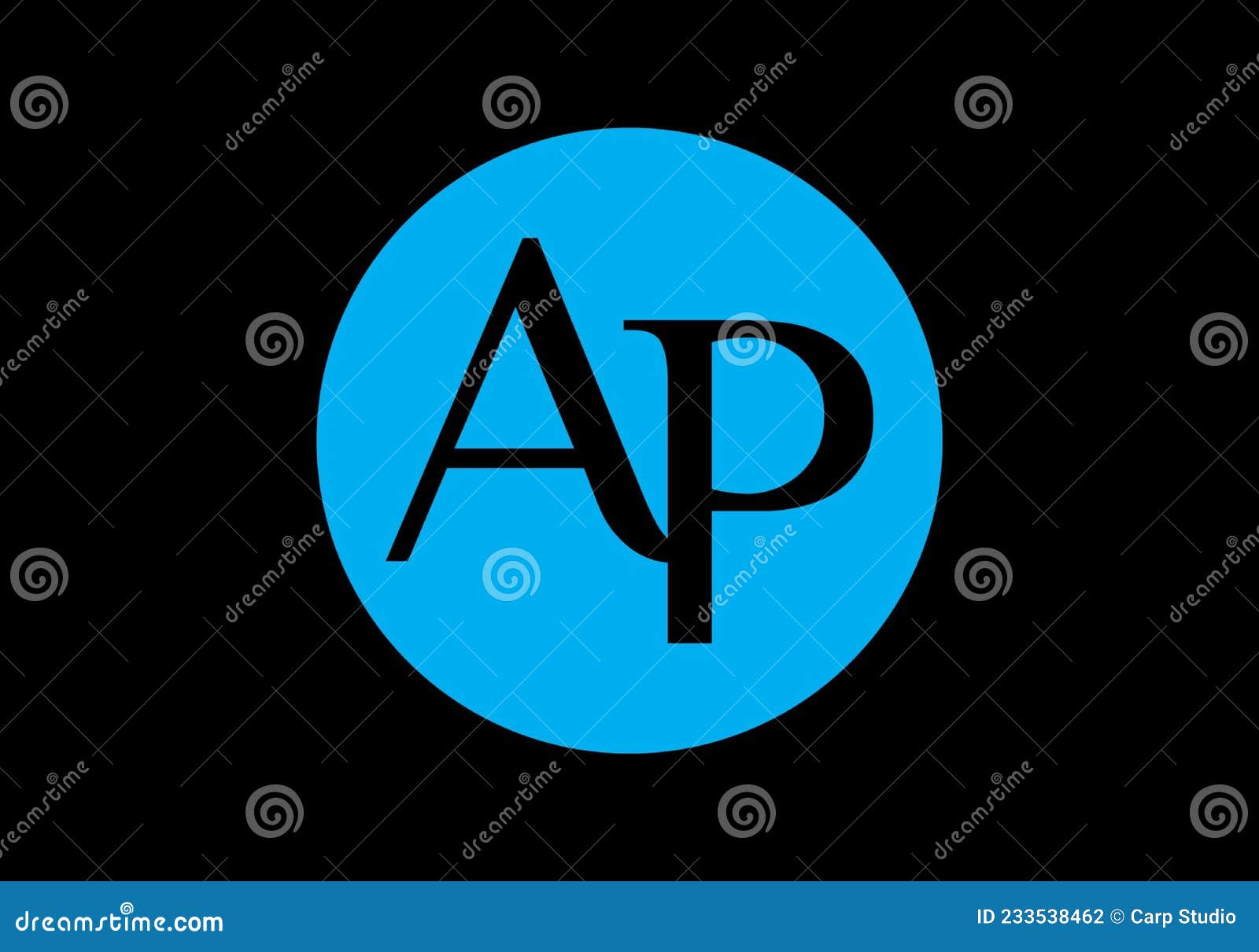 Simple and Clean Graphic of AP Initial Letter Stock Vector ...