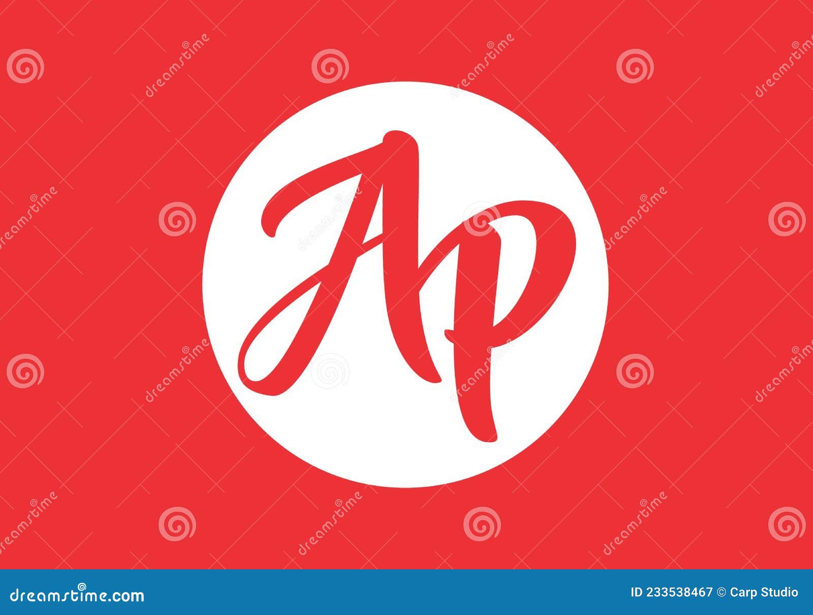 Simple and Clean Graphic of AP Initial Letter Stock Vector ...