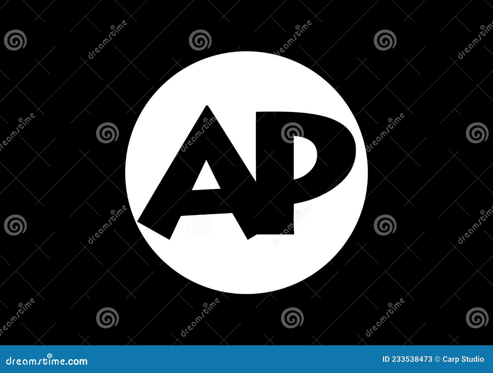 Simple and Clean Graphic of AP Initial Letter Stock Vector ...