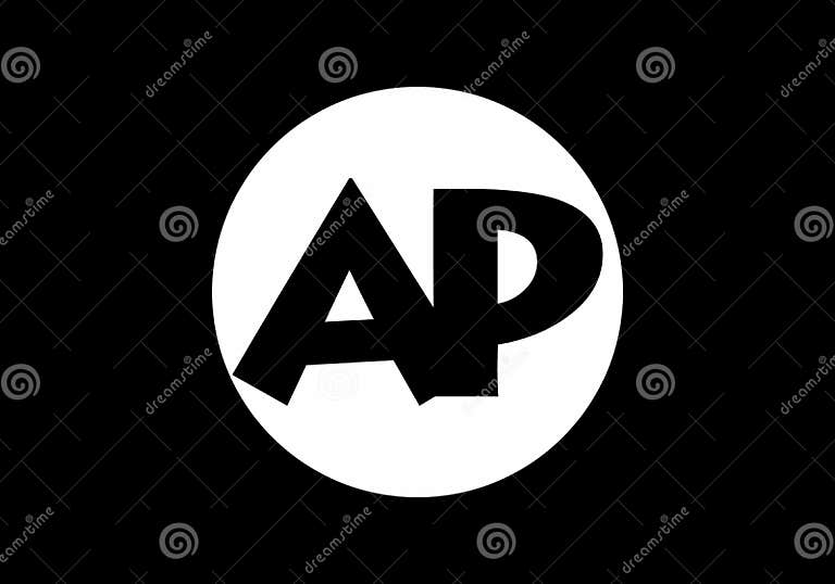 Simple and Clean Graphic of AP Initial Letter Stock Vector ...