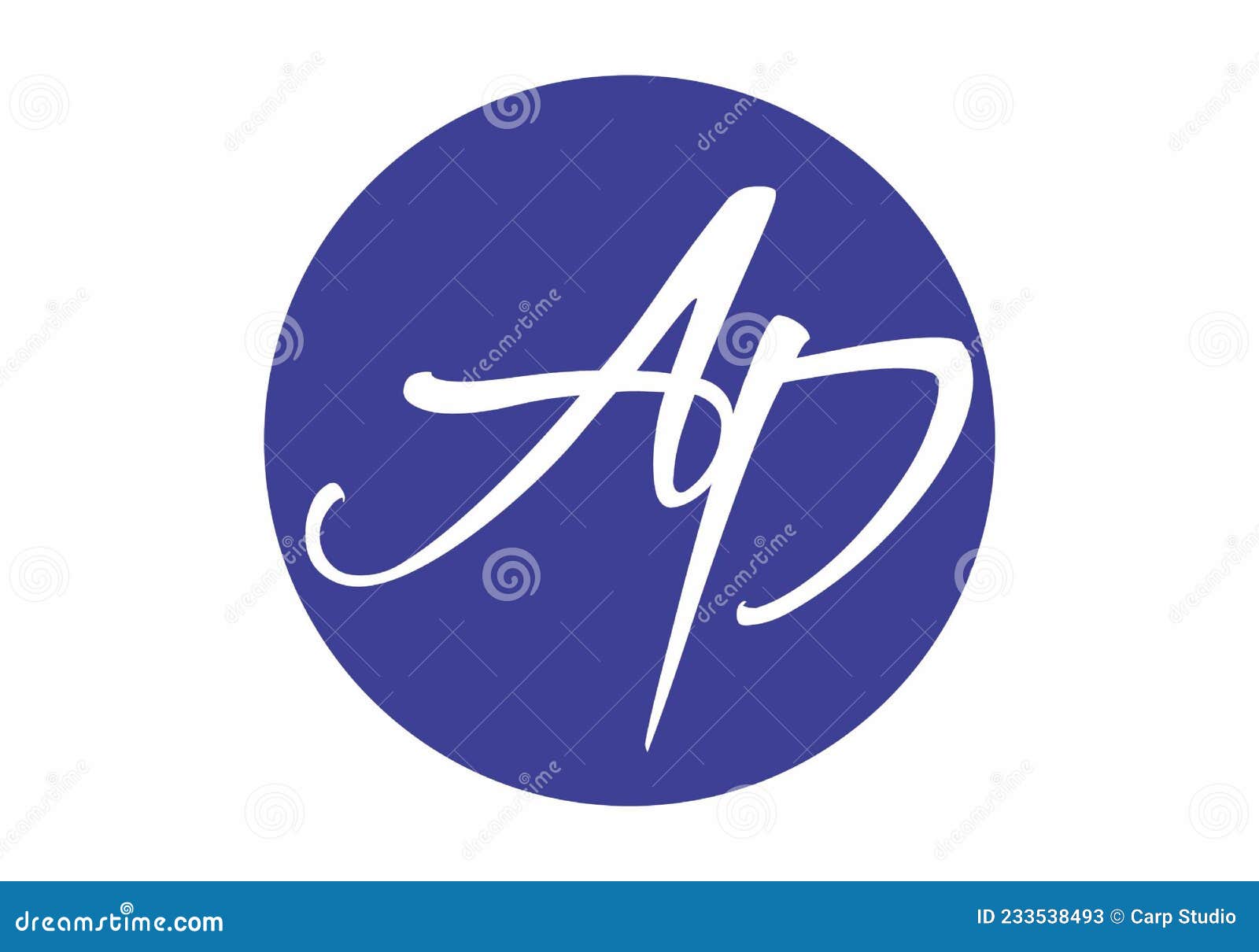 Simple and Clean Graphic of AP Initial Letter Stock Vector ...