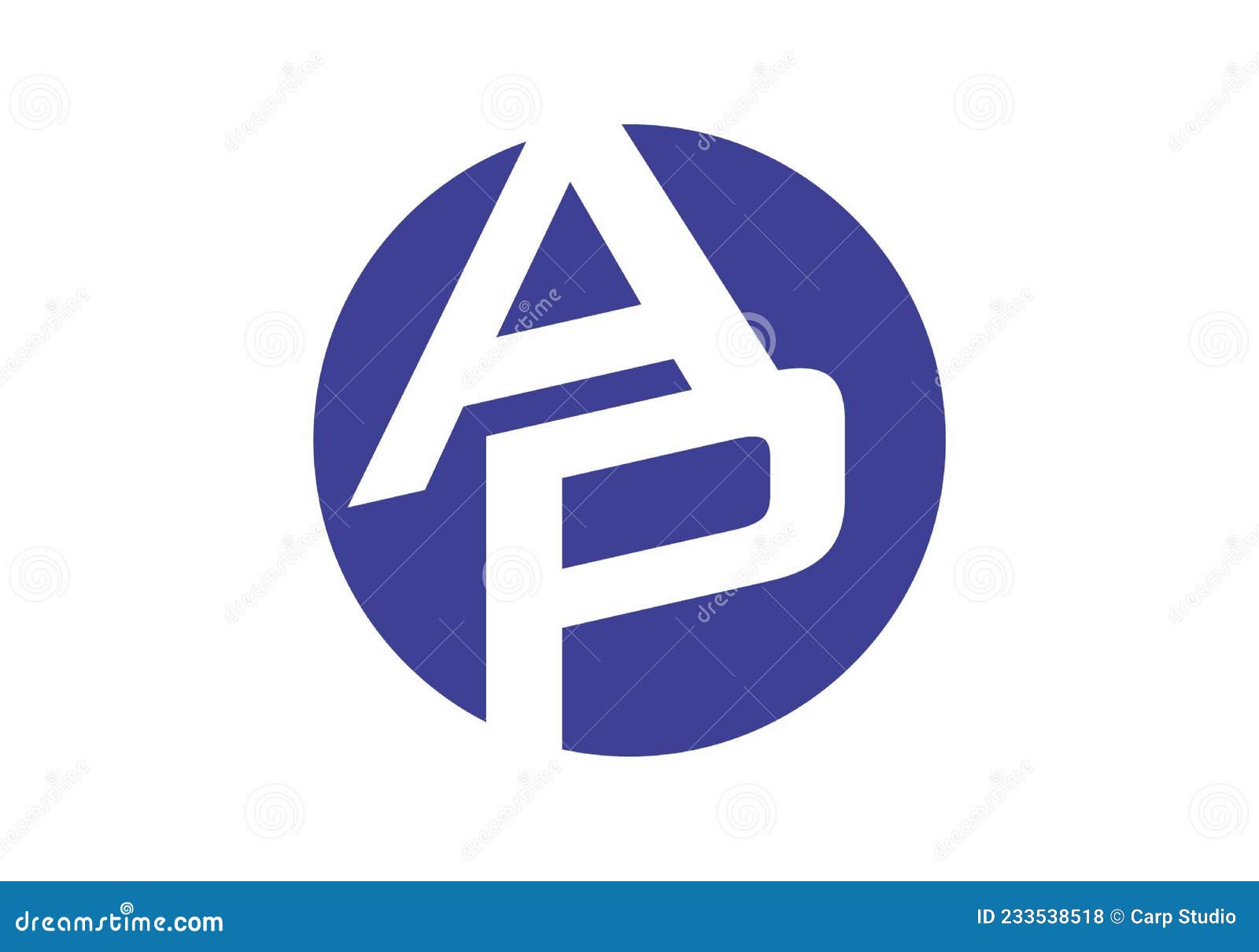 Simple and Clean Graphic of AP Initial Letter Stock Vector ...