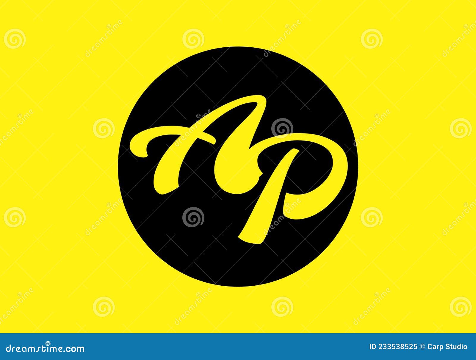 Simple and Clean Graphic of AP Initial Letter Stock Vector ...