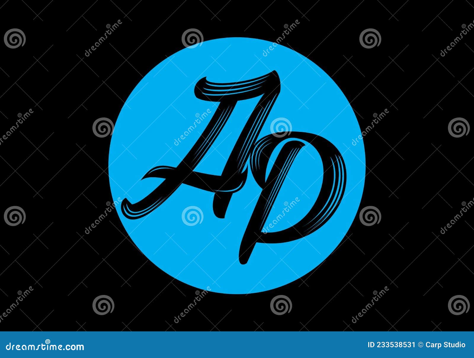 Simple and Clean Graphic of AP Initial Letter Stock Vector ...