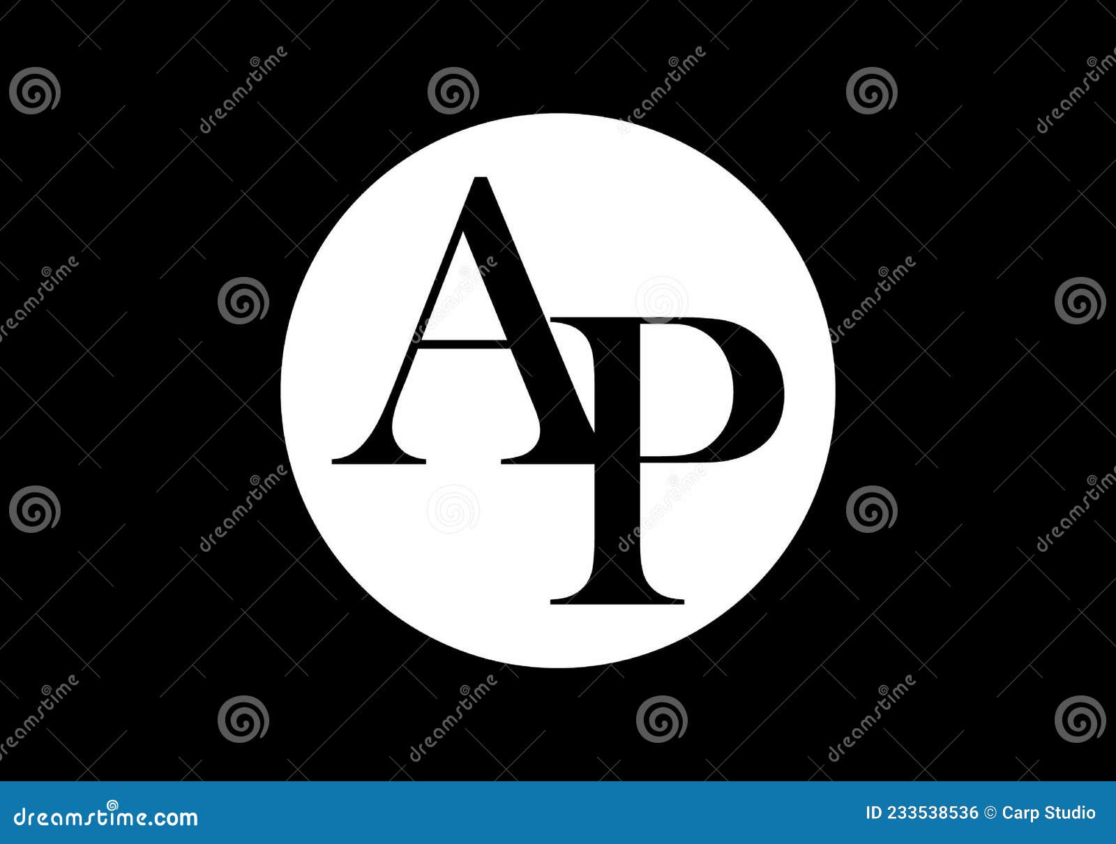 Simple and Clean Graphic of AP Initial Letter Stock Vector ...