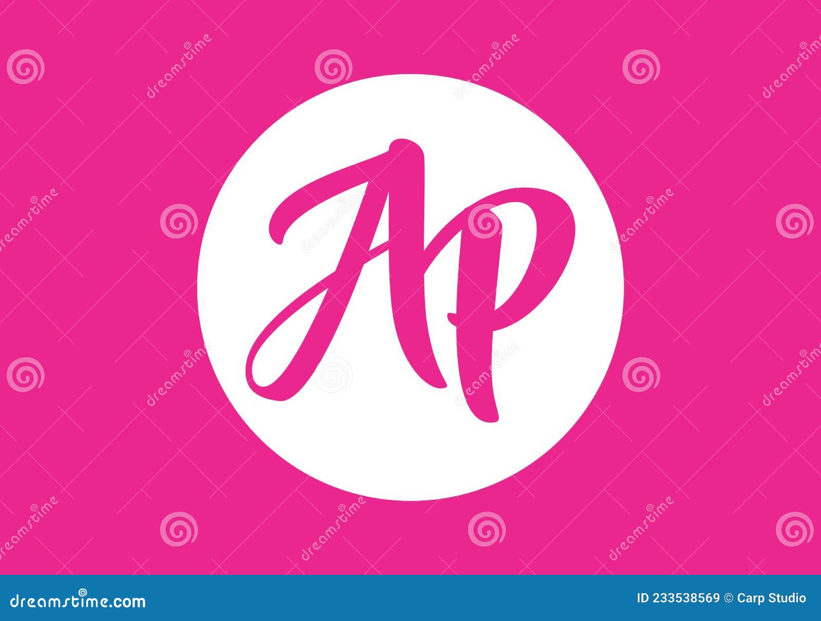 Simple and Clean Graphic of AP Initial Letter Stock Vector ...