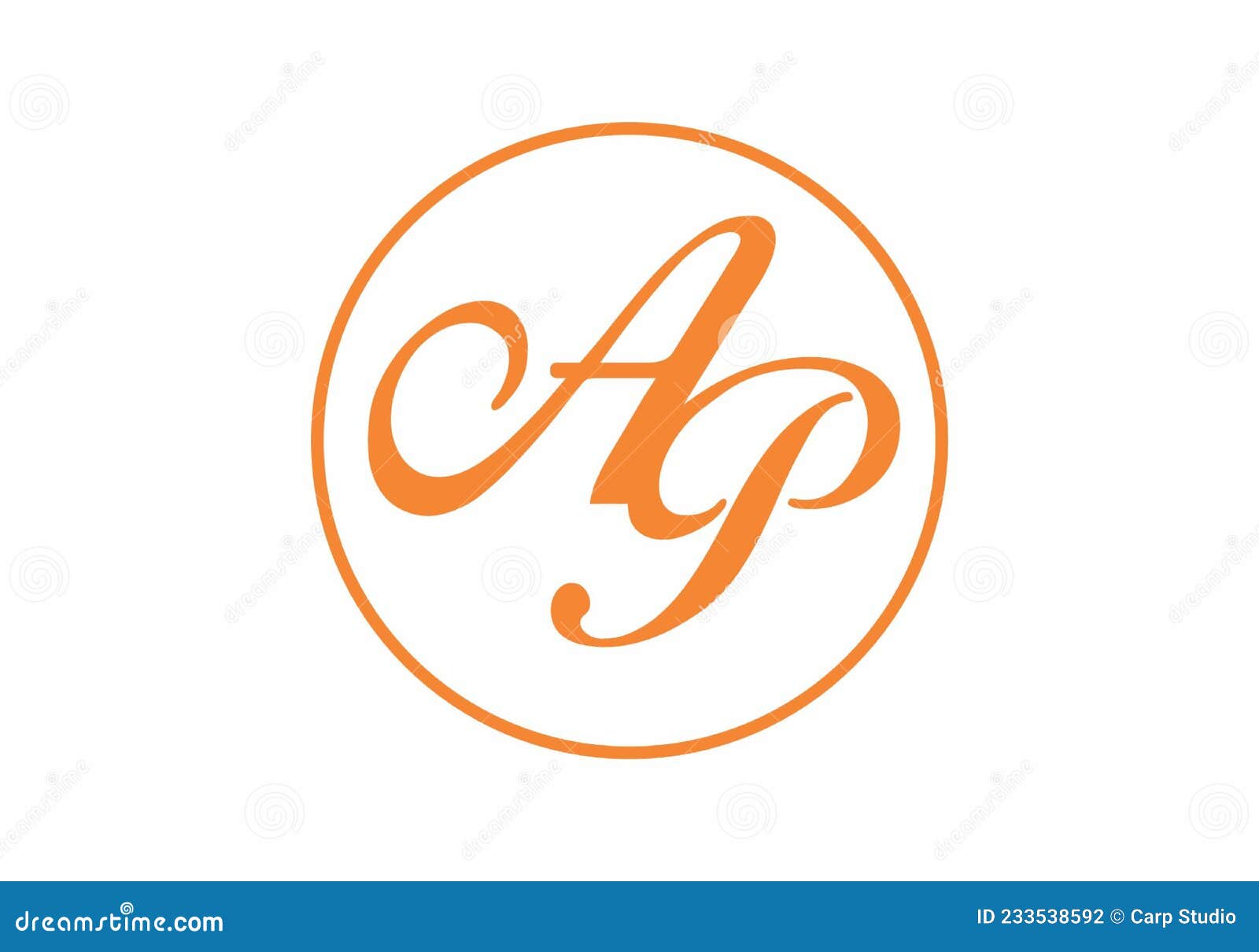 Simple and Clean Graphic of AP Initial Letter Stock Vector ...