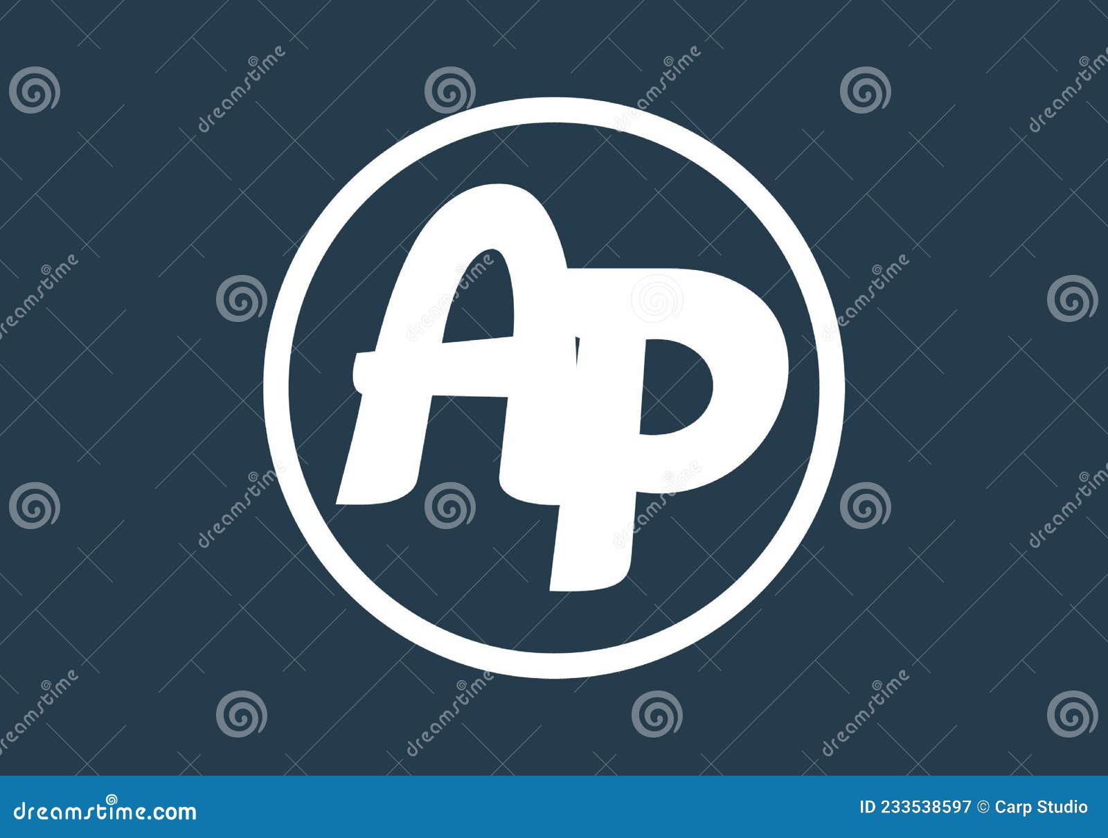 Simple and Clean Graphic of AP Initial Letter Stock Vector ...