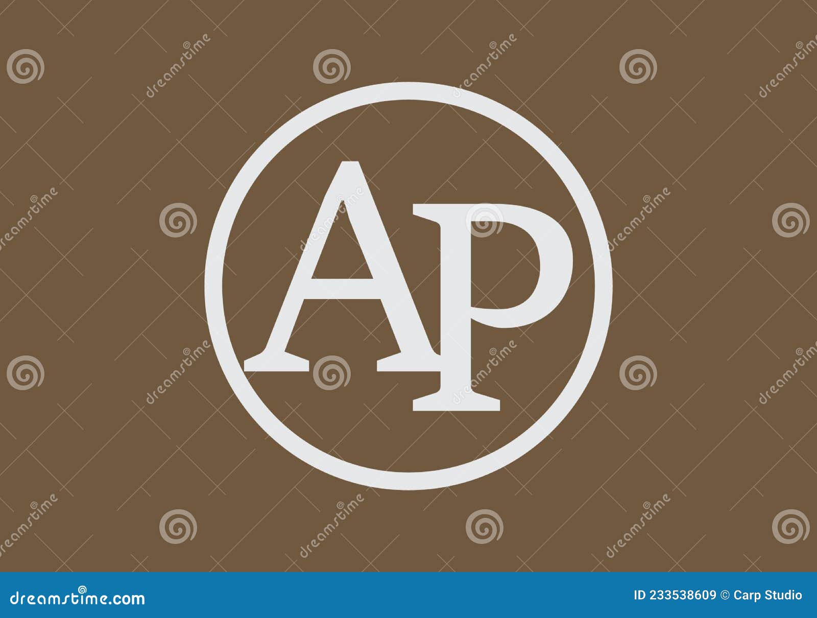 Simple and Clean Graphic of AP Initial Letter Stock Vector ...