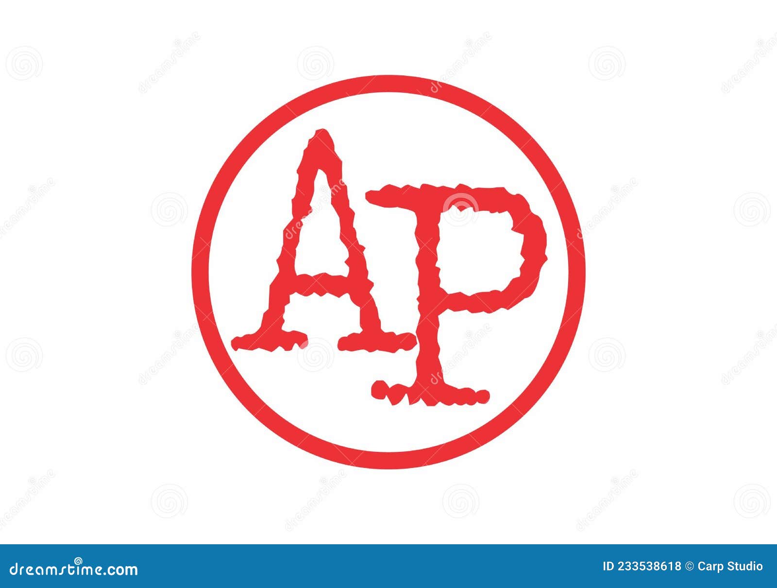 Simple and Clean Graphic of AP Initial Letter Stock Vector ...