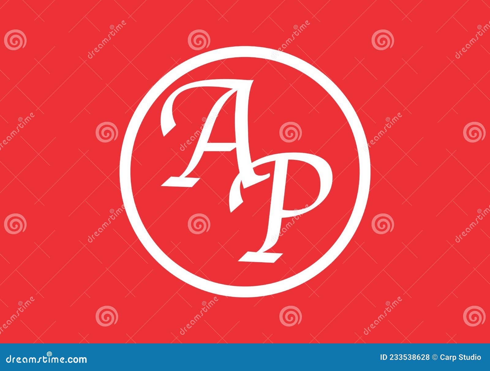 Simple and Clean Graphic of AP Initial Letter Stock Vector ...