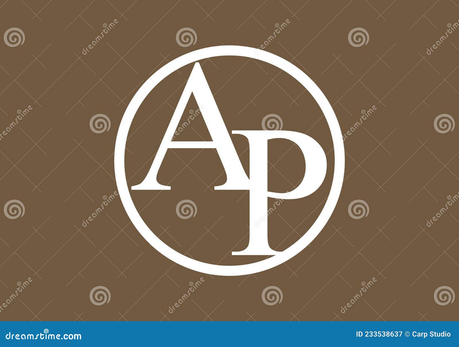 Simple and Clean Graphic of AP Initial Letter Stock Vector ...