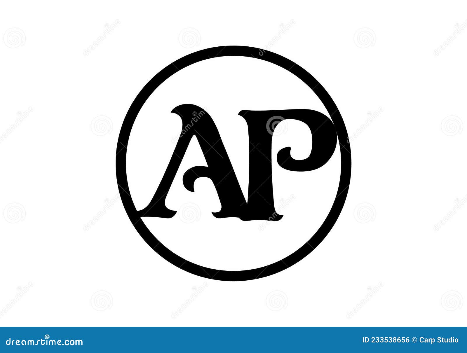 Simple and Clean Graphic of AP Initial Letter Stock Vector ...