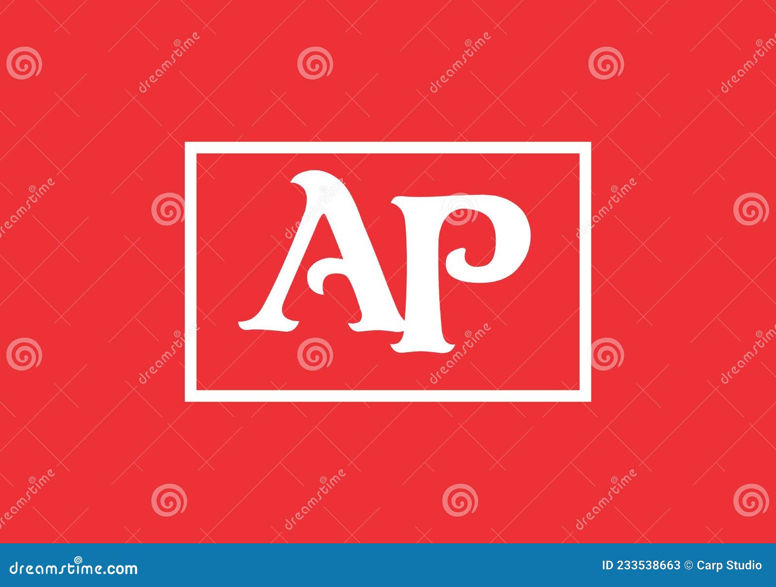 Simple and Clean Graphic of AP Initial Letter Stock Vector ...