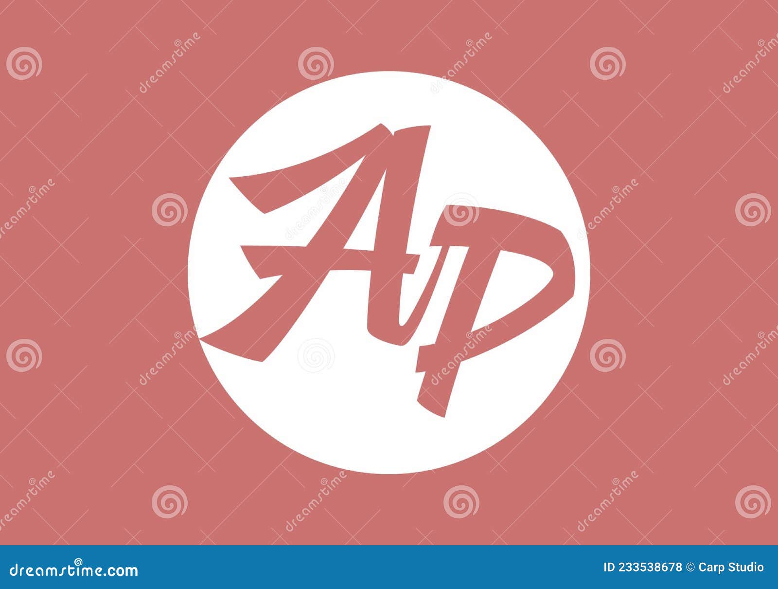 Simple and Clean Graphic of AP Initial Letter Stock Vector ...