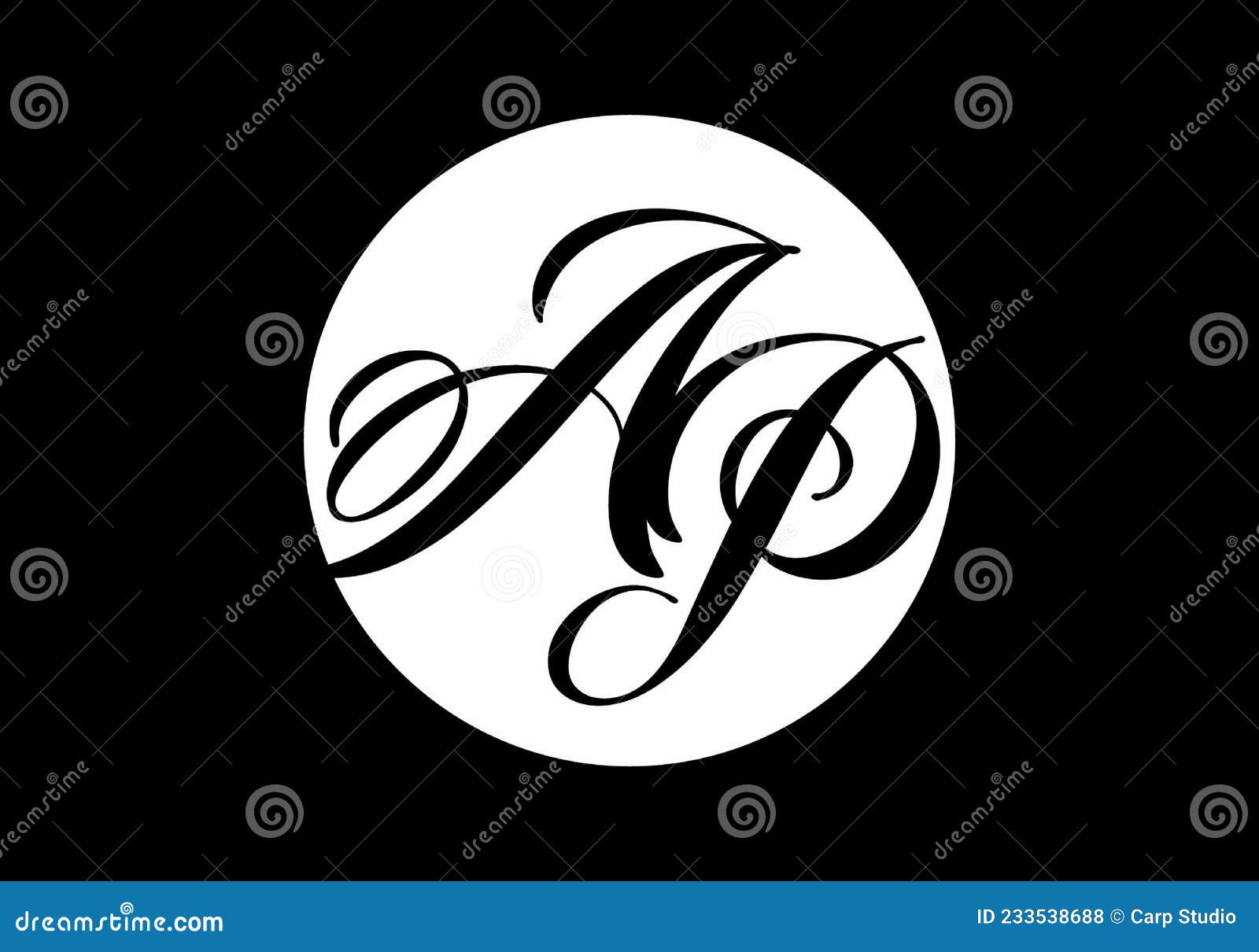 Simple and Clean Graphic of AP Initial Letter Stock Vector ...