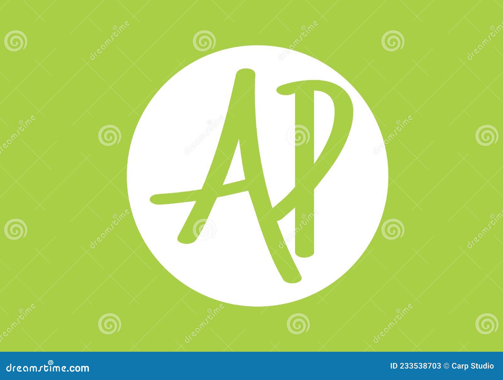 Simple and Clean Graphic of AP Initial Letter Stock Vector ...