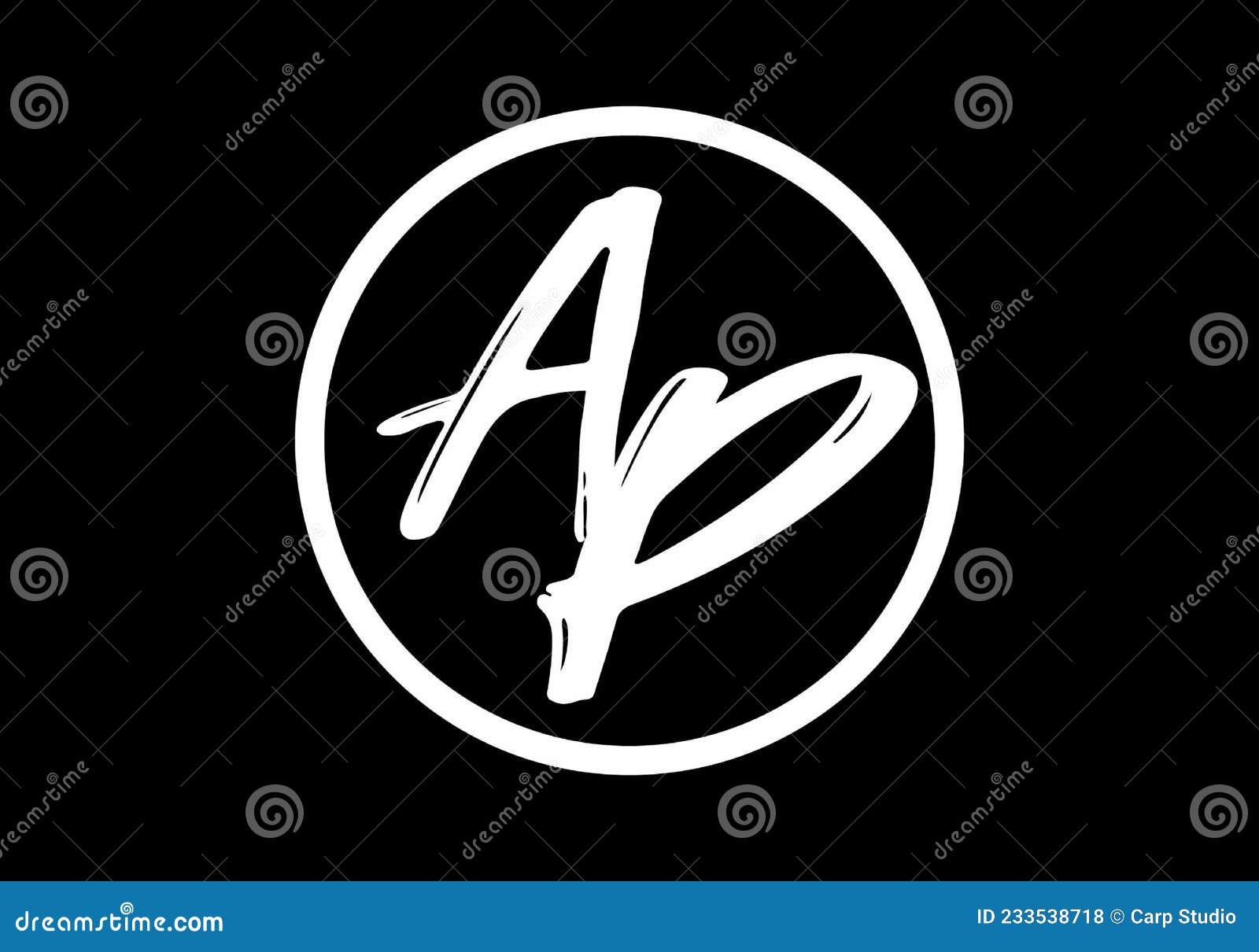Simple and Clean Graphic of AP Initial Letter Stock Vector ...