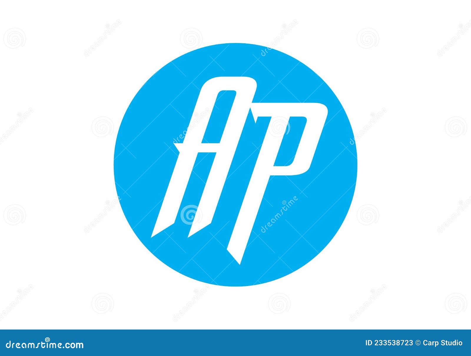 Simple and Clean Graphic of AP Initial Letter Stock Vector ...