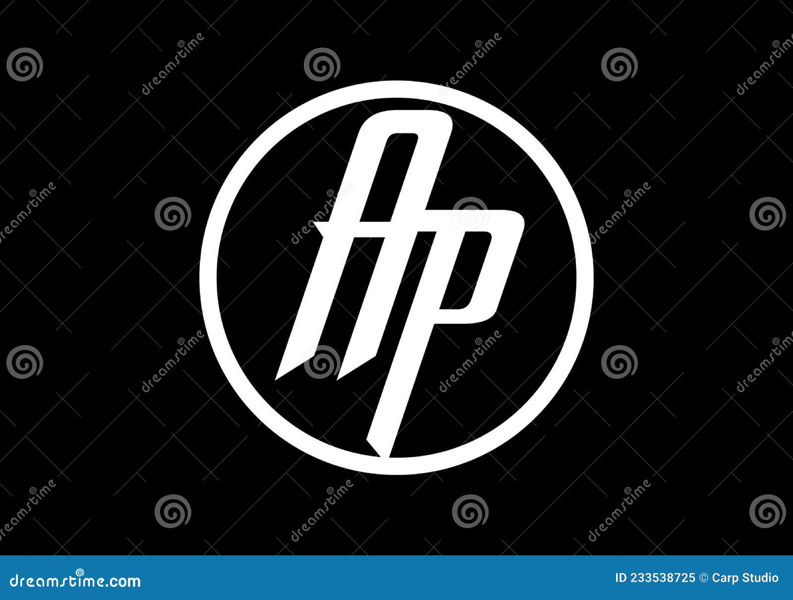 Simple and Clean Graphic of AP Initial Letter Stock Vector ...