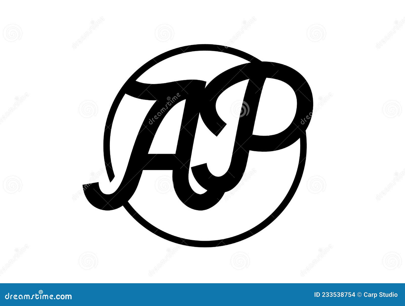 Simple and Clean Graphic of AP Initial Letter Stock Vector ...