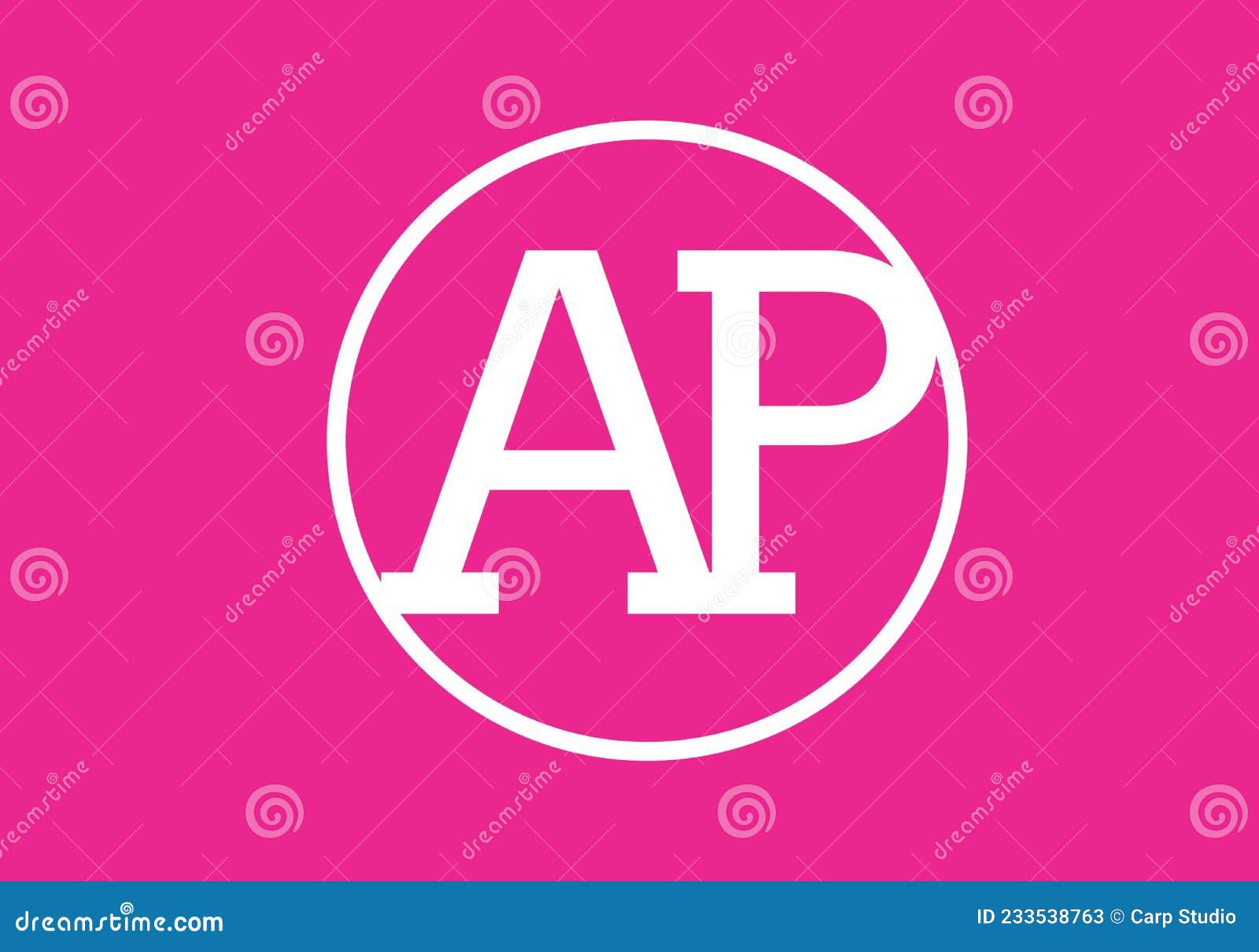 Simple and Clean Graphic of AP Initial Letter Stock Vector ...