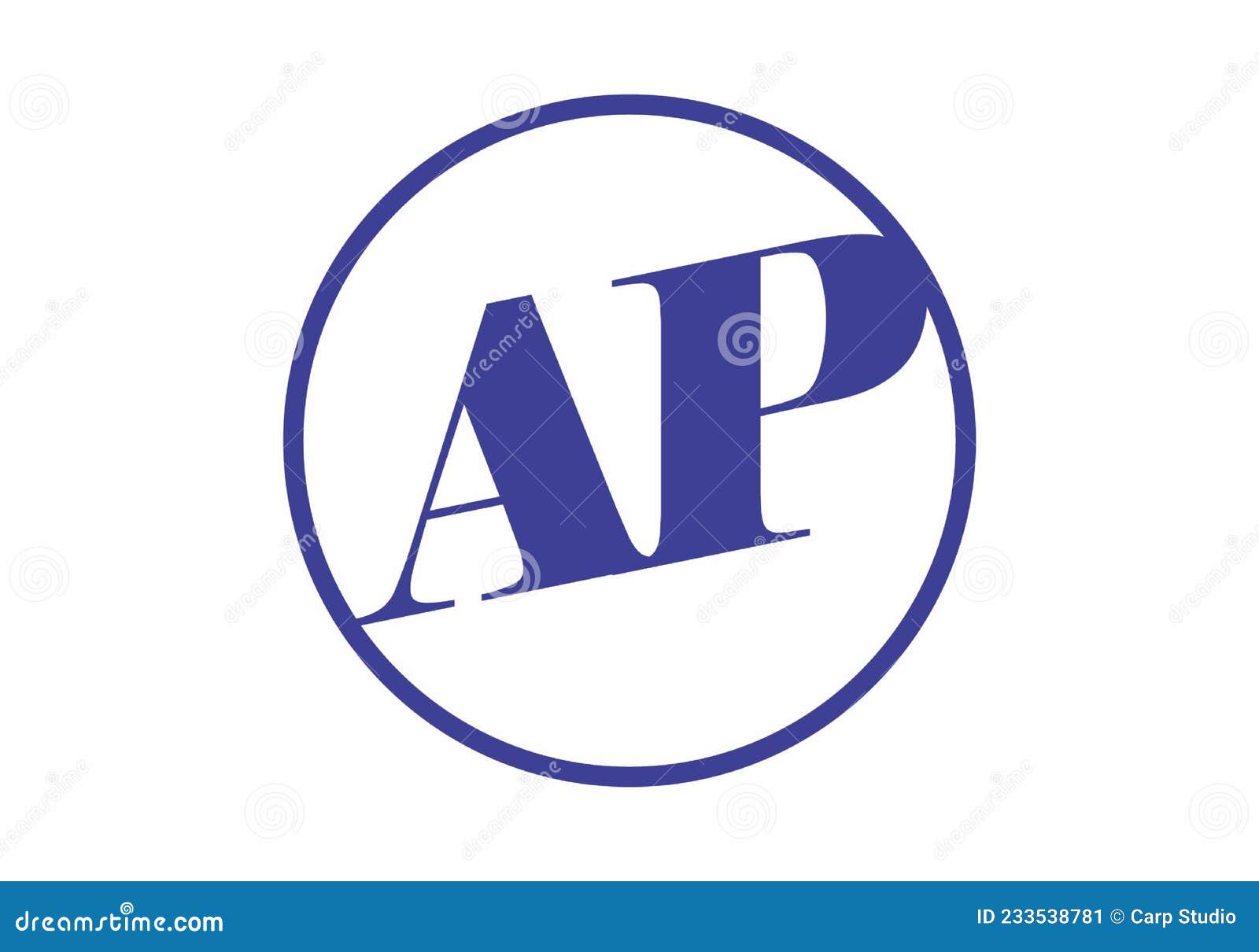 Simple and Clean Graphic of AP Initial Letter Stock Vector ...
