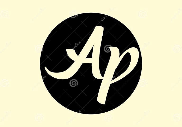 Simple and Clean Graphic of AP Initial Letter Stock Vector ...